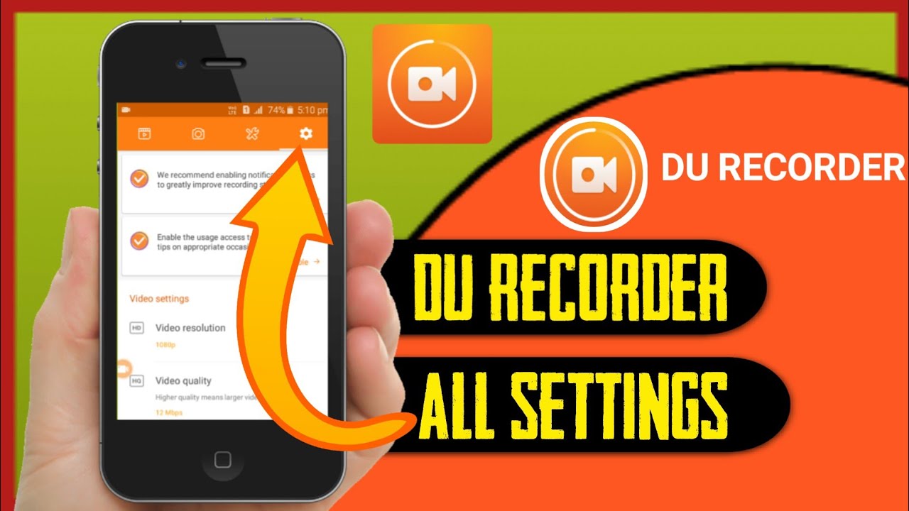 DU Recorder All Settings | How To Use DU Screen Recorder App (HINDI ...