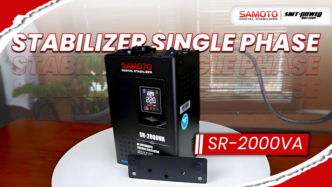 Product Review SR-2000VA Digital Stabilizer Samoto - YouTube