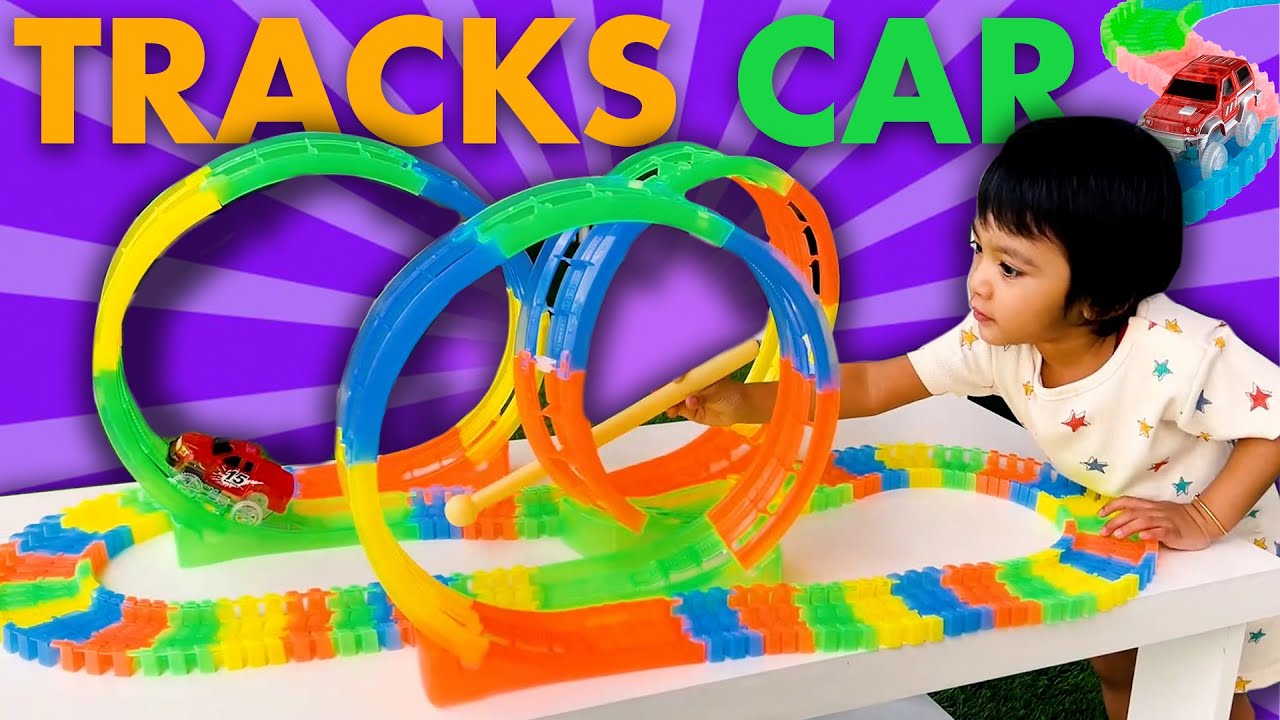 Unboxing and playing with variable tracks car - YouTube