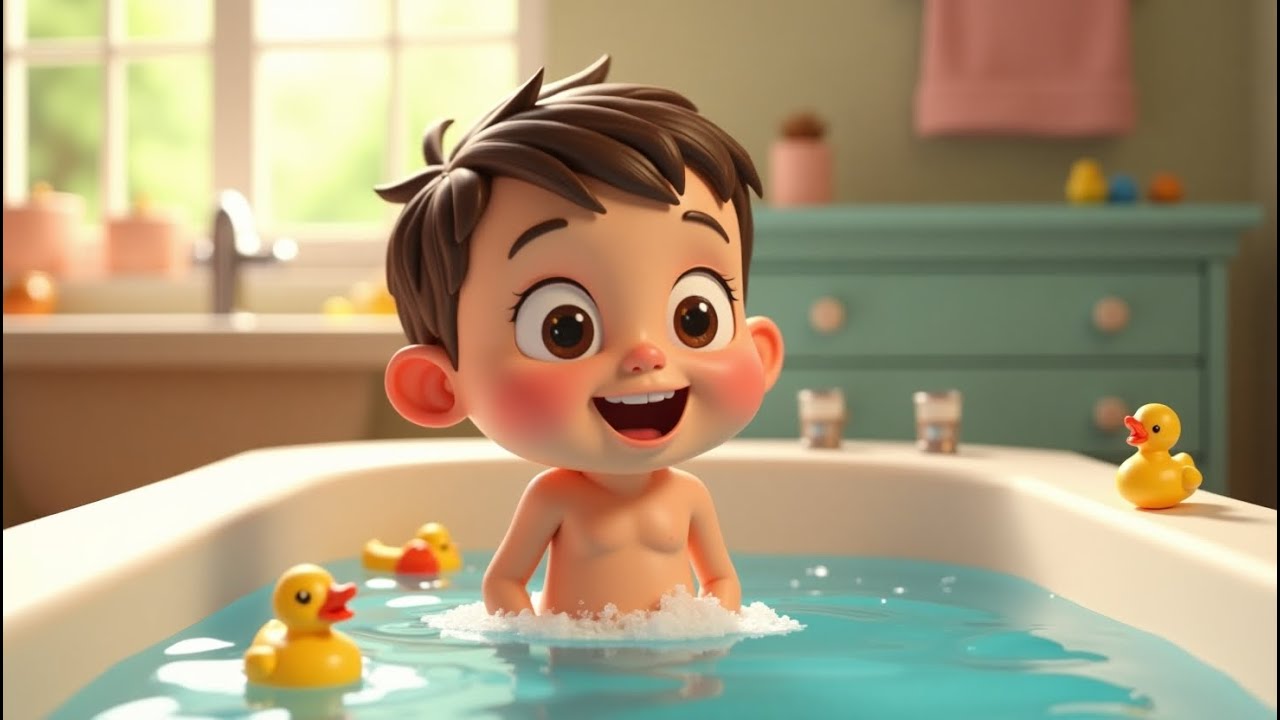 Bath Song 🛁 💦 | Splish Splash in the Tub | Popular Nursery Rhymes ...