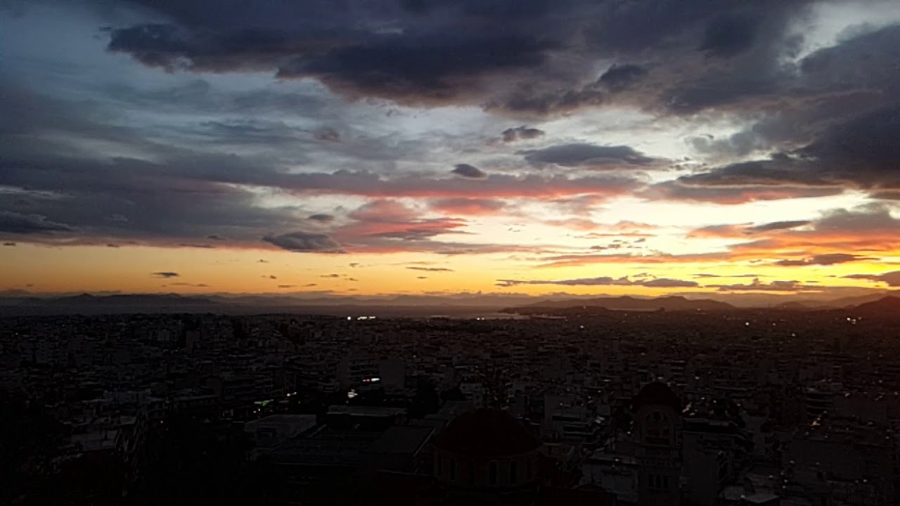 Ηλιοβασίλεμα Πειραιά σε αργή κίνηση - YouTube