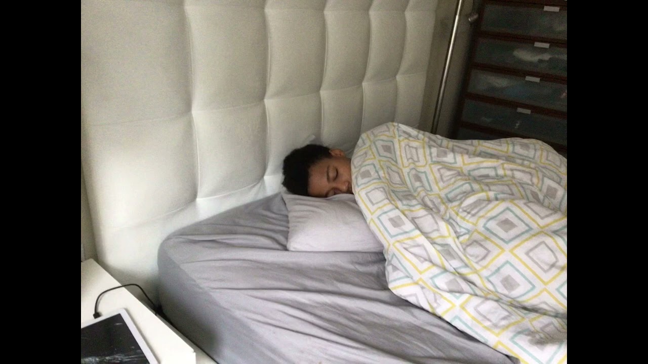 My friend snoring - YouTube