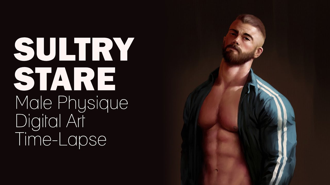 Sultry Stare: Muscle Man in Blue - YouTube