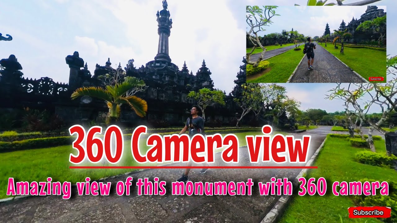 Amazing view using 360 camera at beautiful monument in Renon Denpasar # ...