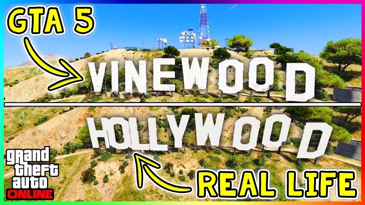 GTA 5 LOS SANTOS VS REAL LIFE LOS ANGELES - YouTube