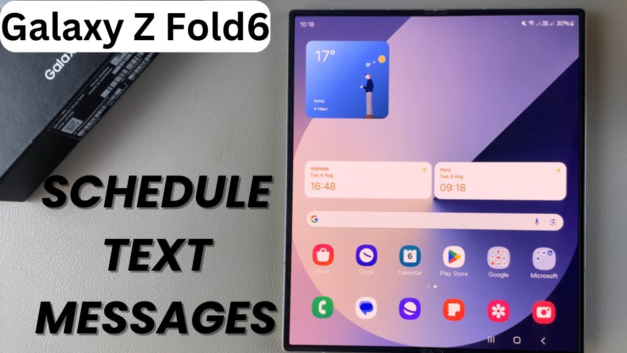 How To Schedule Text Messages In Samsung Galaxy Z Fold 6 - YouTube