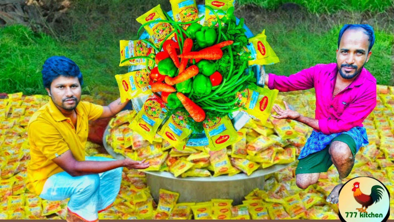 10 packet maggi noodles ^noodles ricipe cooking skill ^ villege style ...