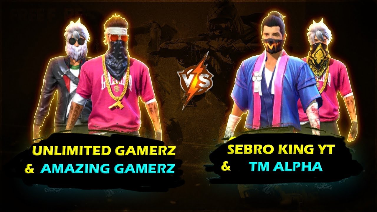 😍Dj Alok😍 challenge Unlimited gamerz and amazing gamerz VS Sebro King ...