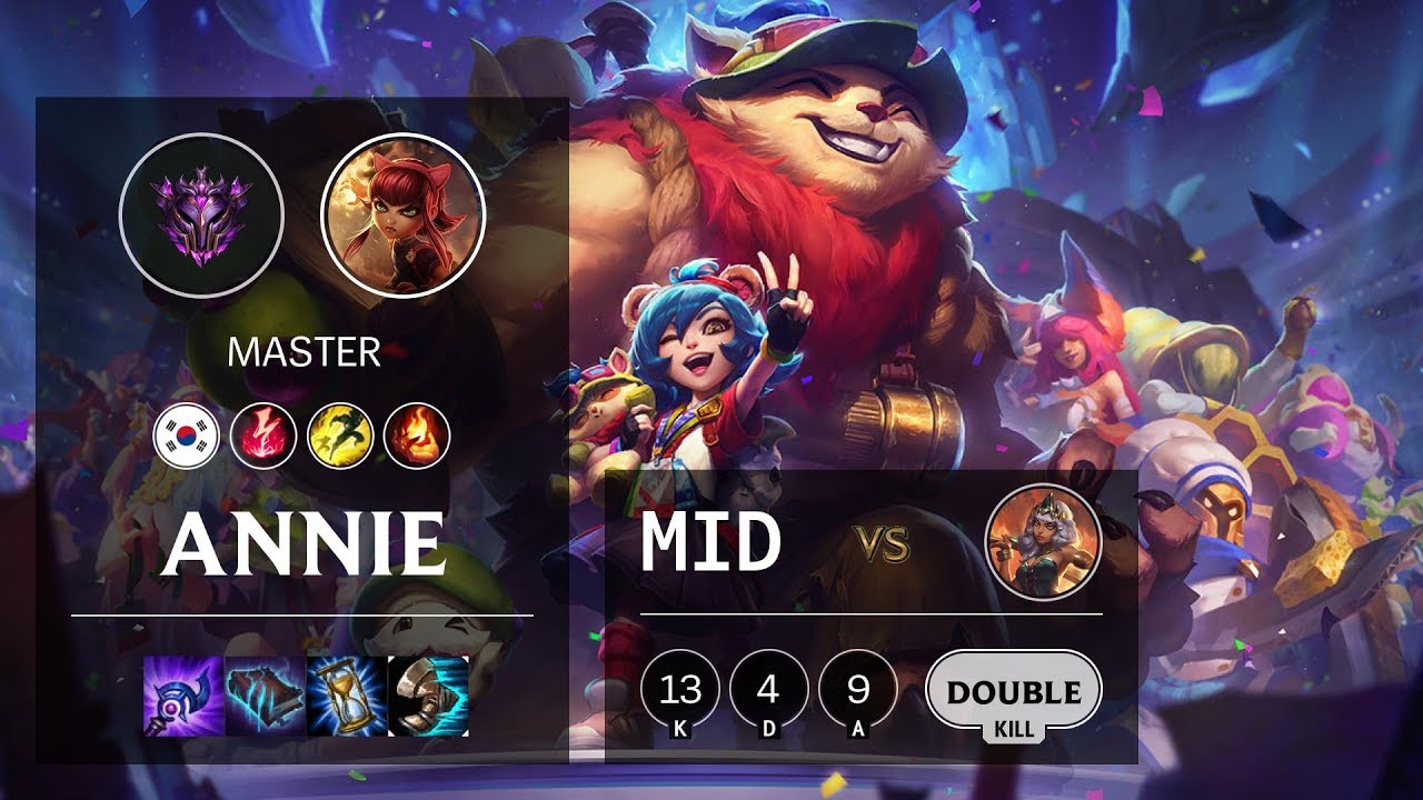 Annie Mid Vs Qiyana Kr Master Patch 107 Youtube