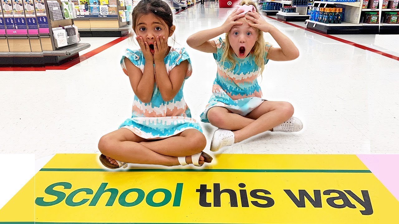 EVERLEIGH AND AVA DO THE BACK TO SCHOOL SHOPPING RACE!!! *CHALLENGE ...