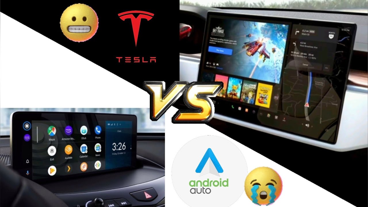🚗💥 ¡Tesla HUMILLA a Android Auto! Descubre por qué es superior - YouTube
