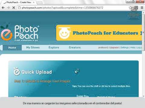 Photopeach - Crear presentación. - YouTube