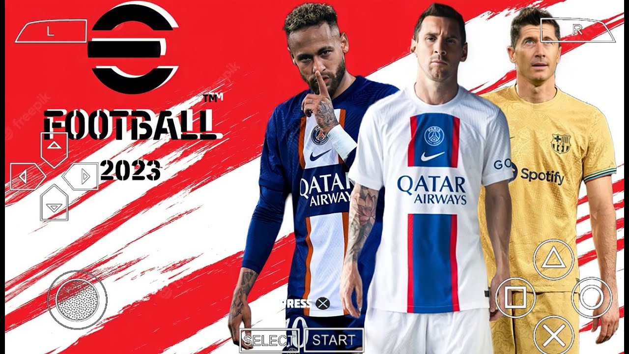 EFOOTBALL PES 2023 PPSSPP ANDROID W/ CAMERA PS5 NEW REALIST FACES ...