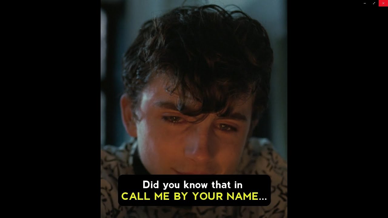 Did you know that in CALL ME BY YOUR NAME... - YouTube