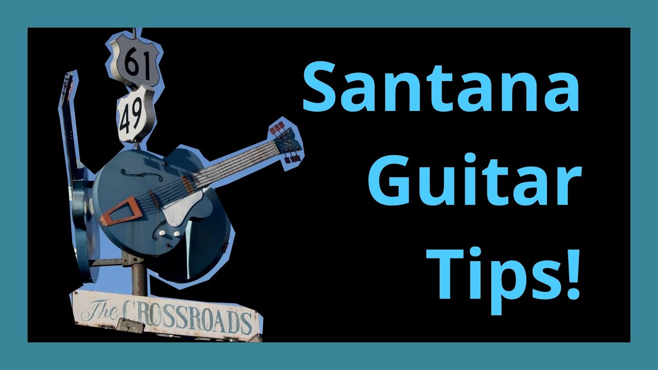 Tips to getting the Carlos Santana sound guitar lesson - YouTube