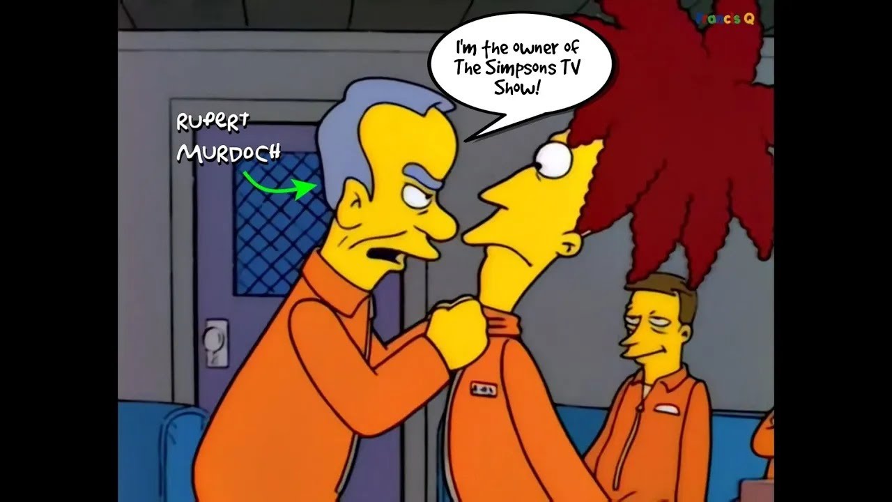 [the SImpsons] Sideshow Bob Faces Off with Rupert Murdoch, 60% Boss of ...