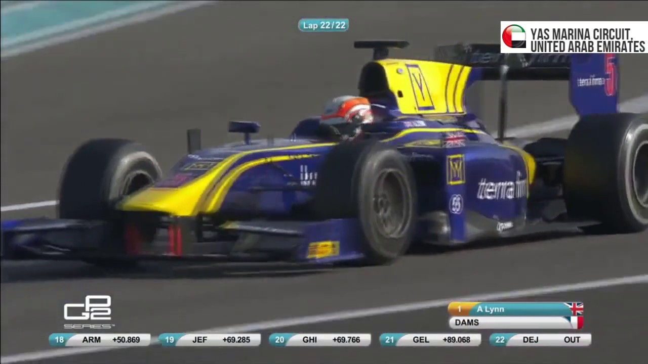 FIA GP2 Series 2016 Yas Marina Race 2 - YouTube