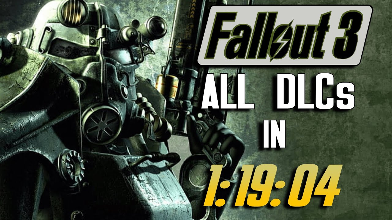 Fallout 3 All DLCs Speedrun in 1:19:04 (Former World Record) - YouTube