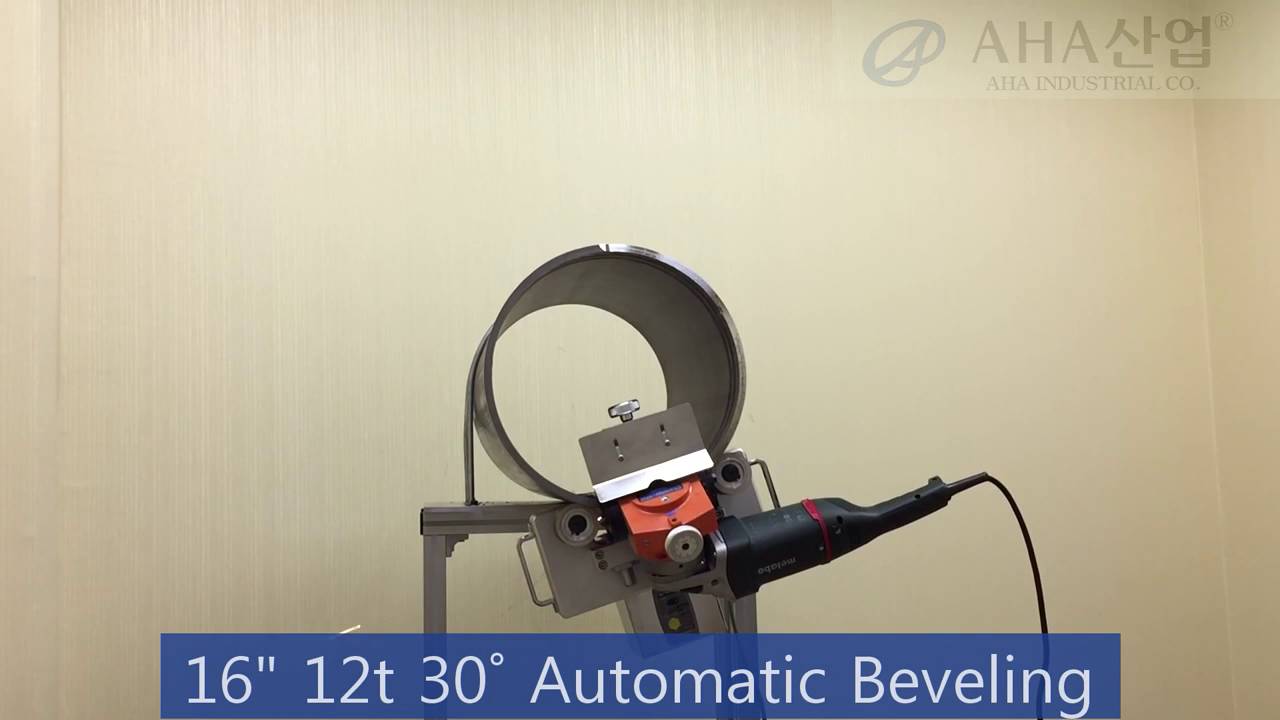 PORTABLE PIPE BEVELING MACHINE AUTOMATIC TYPE - YouTube