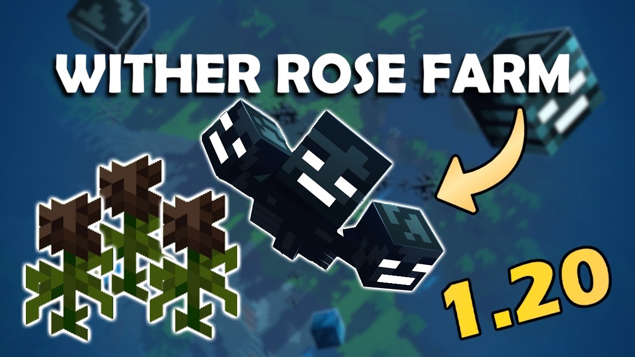 Minecraft Wither Rose Farm 2,900+ Per Hour 1.20 - YouTube