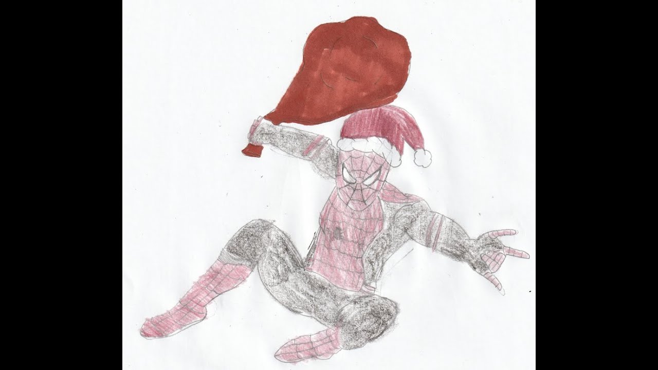 Spider-Man Drawing *Christmas Edition* - YouTube