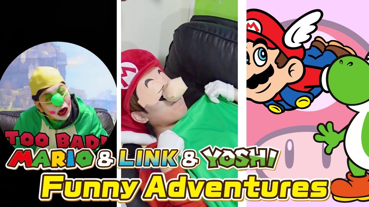 The Funny Adventures of Mario & Link ＆ Yoshi 🤣 ＃279 - YouTube