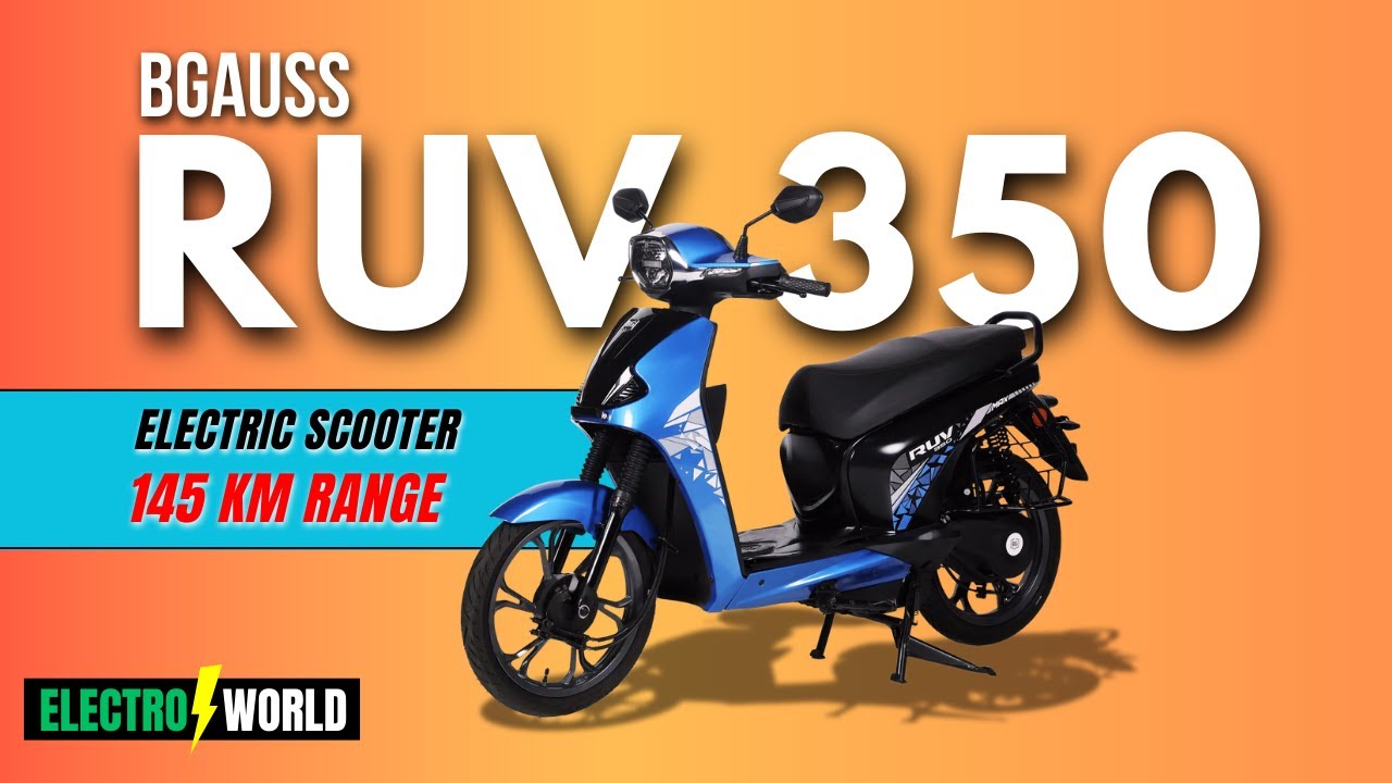 Bgauss RUV 350 EXPOSED - The Electric Scooter with a 145 KM Range ...