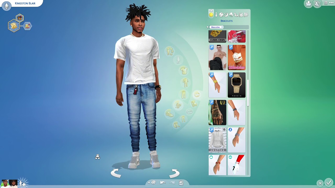Sims 4 CAS| Male Rapper| With CC Folder - YouTube