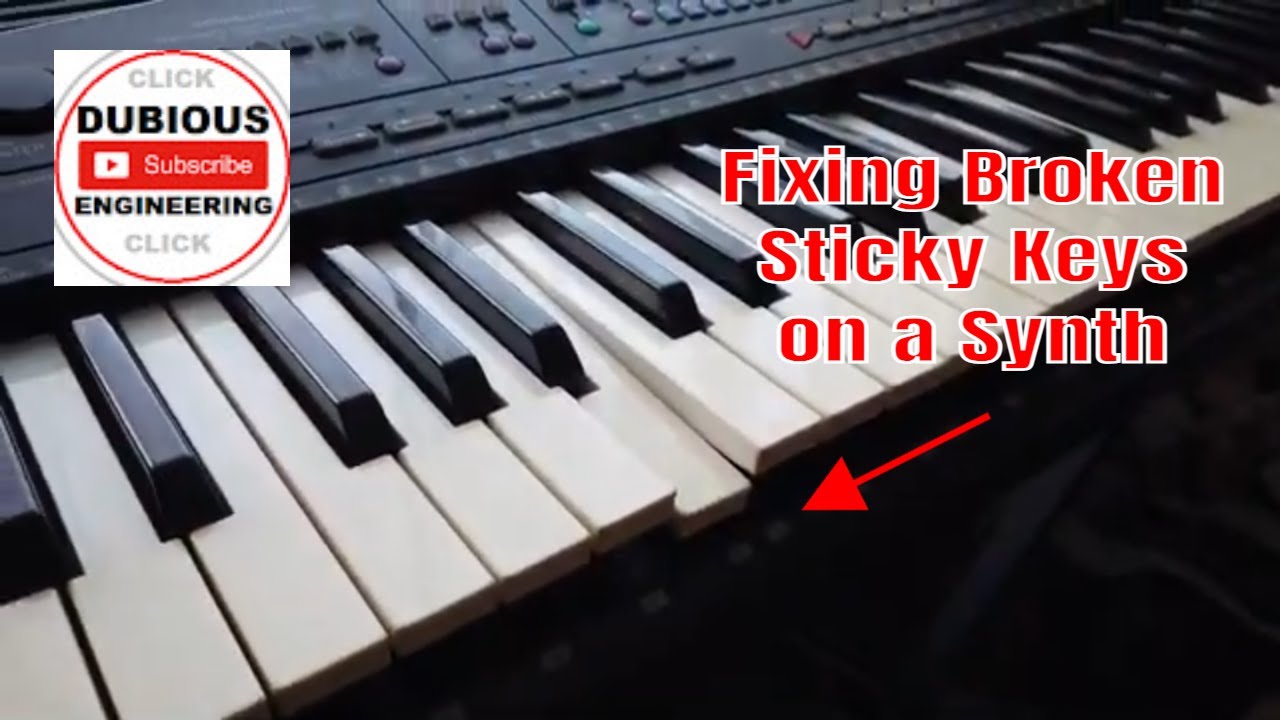 DuB-EnG: How to fix Sticky Broken Keys on a Synthesizer Piano Keyboard ...