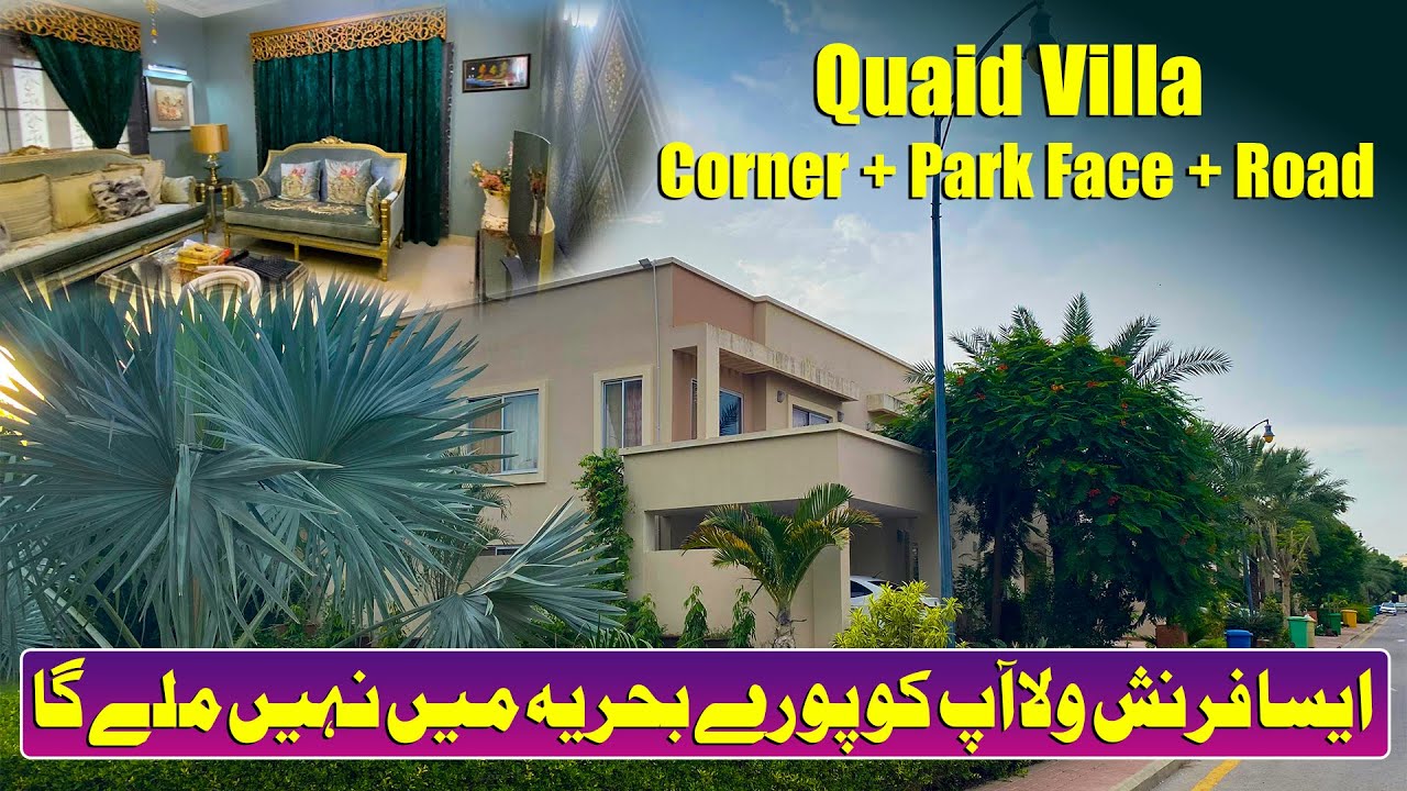 Furnished Quaid Villa For Sale| Precinct 2 Corner Villa Bahria Town ...
