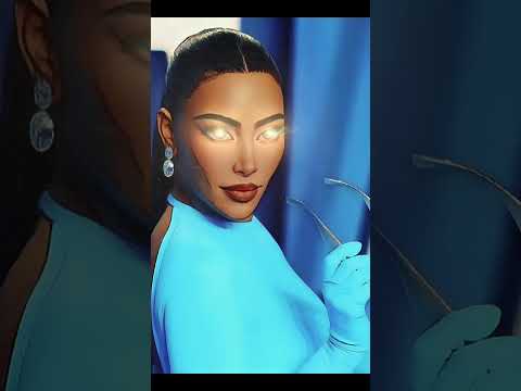 Animated Kim kardashian vs real life Kim - YouTube