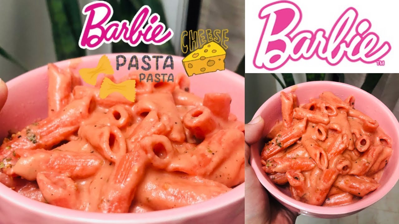 Making Barbie Pasta | Pink pasta by we walk food in hand #trending # ...