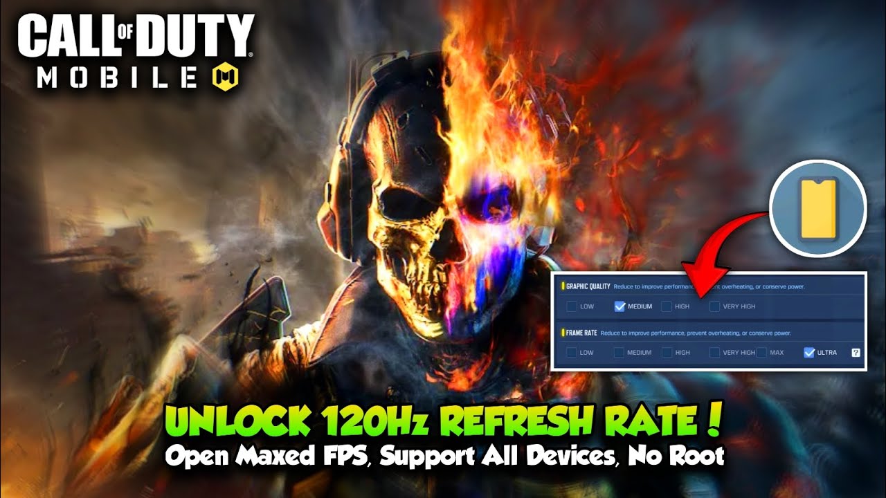 UNLOCK & OVERLOCK 120Hz Refresh Rate in COD Mobile | SmartHerzt GFX ...