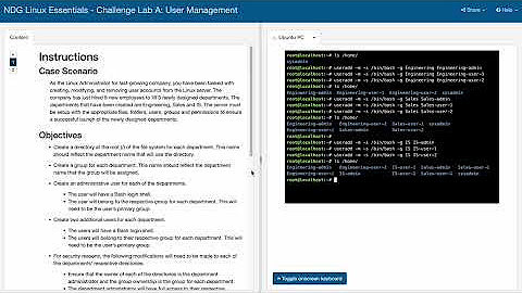 NDG Linux Essentials - Challenge Lab A-B-C-D - YouTube