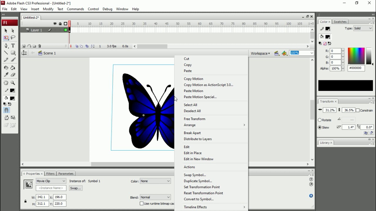 Pembuatan Animasi dengan Motion Guide-Bagian 4 - YouTube