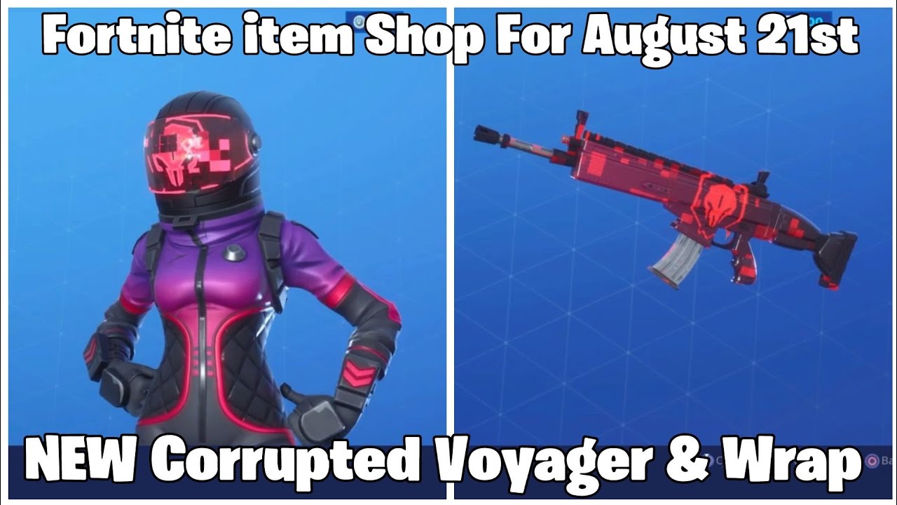 NEW Corrupted Skin & Wrap - Fortnite Item Shop For August 21st - YouTube