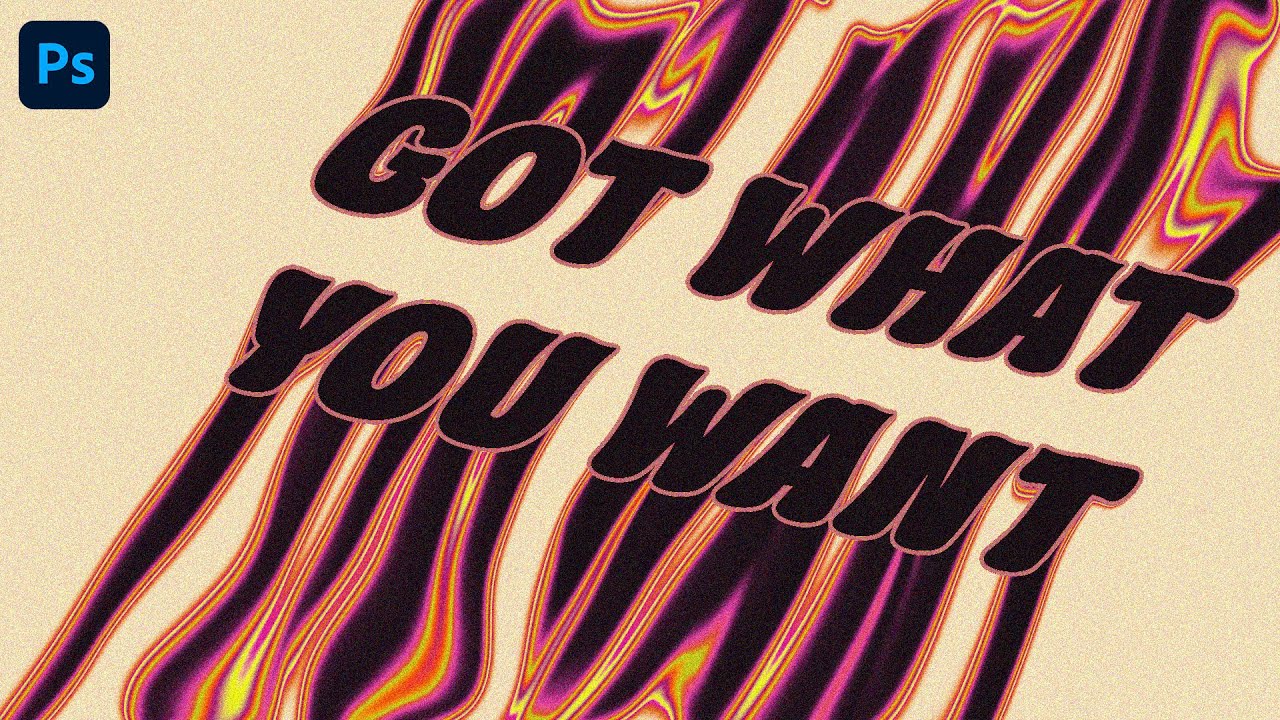 Liquid & Melting Gradient Text Effects in Photoshop Tutorial | smudge ...