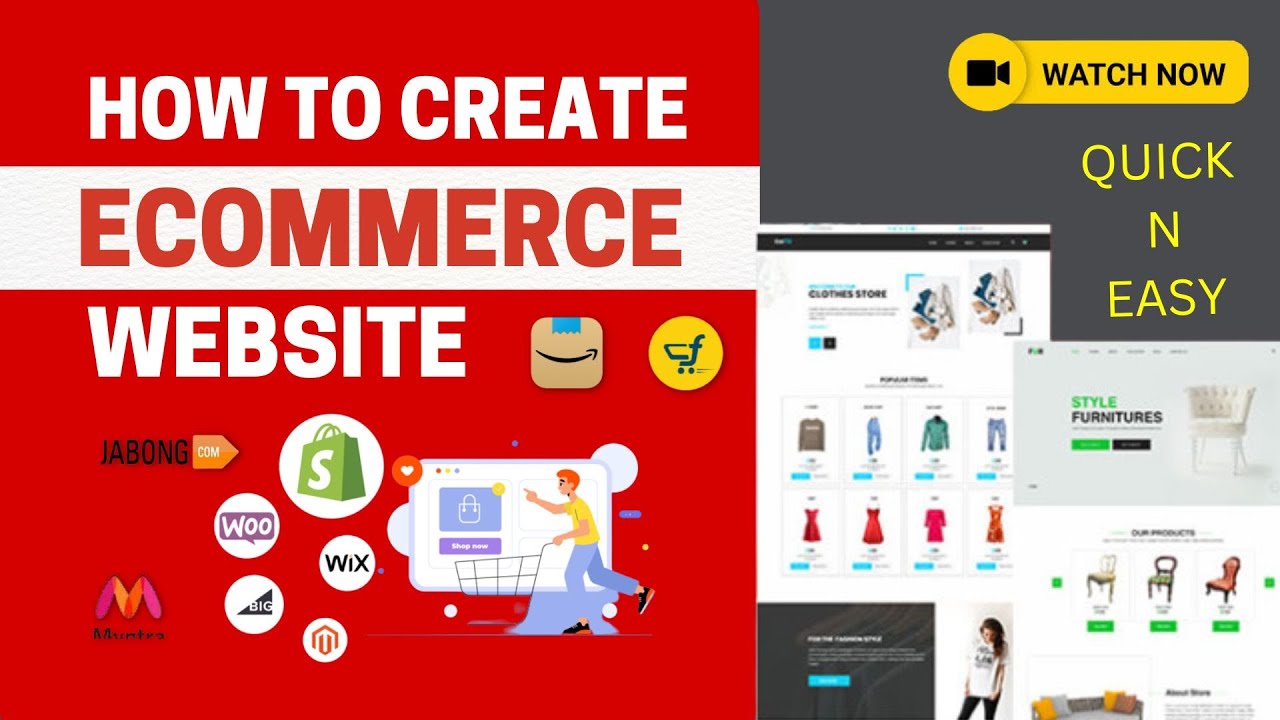 Create Online Shopping Website | Ecommerce Website Tutorial | How to ...