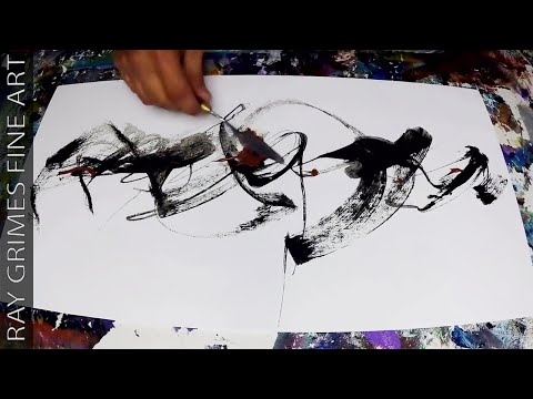 Acrylic Abstract Painting Step by Step / Abstract Painting Demo 33 ...