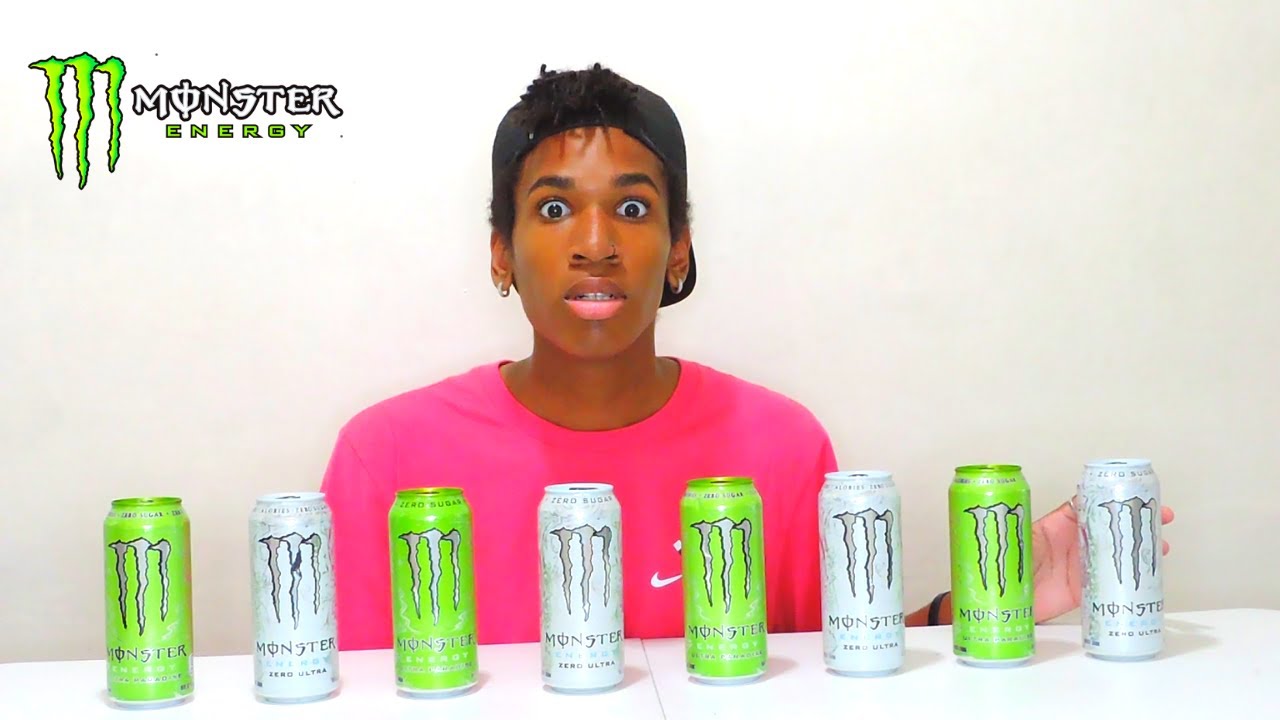 How Many Cans of Monster Energy Can I Chug In 3 Minutes! **insane ...