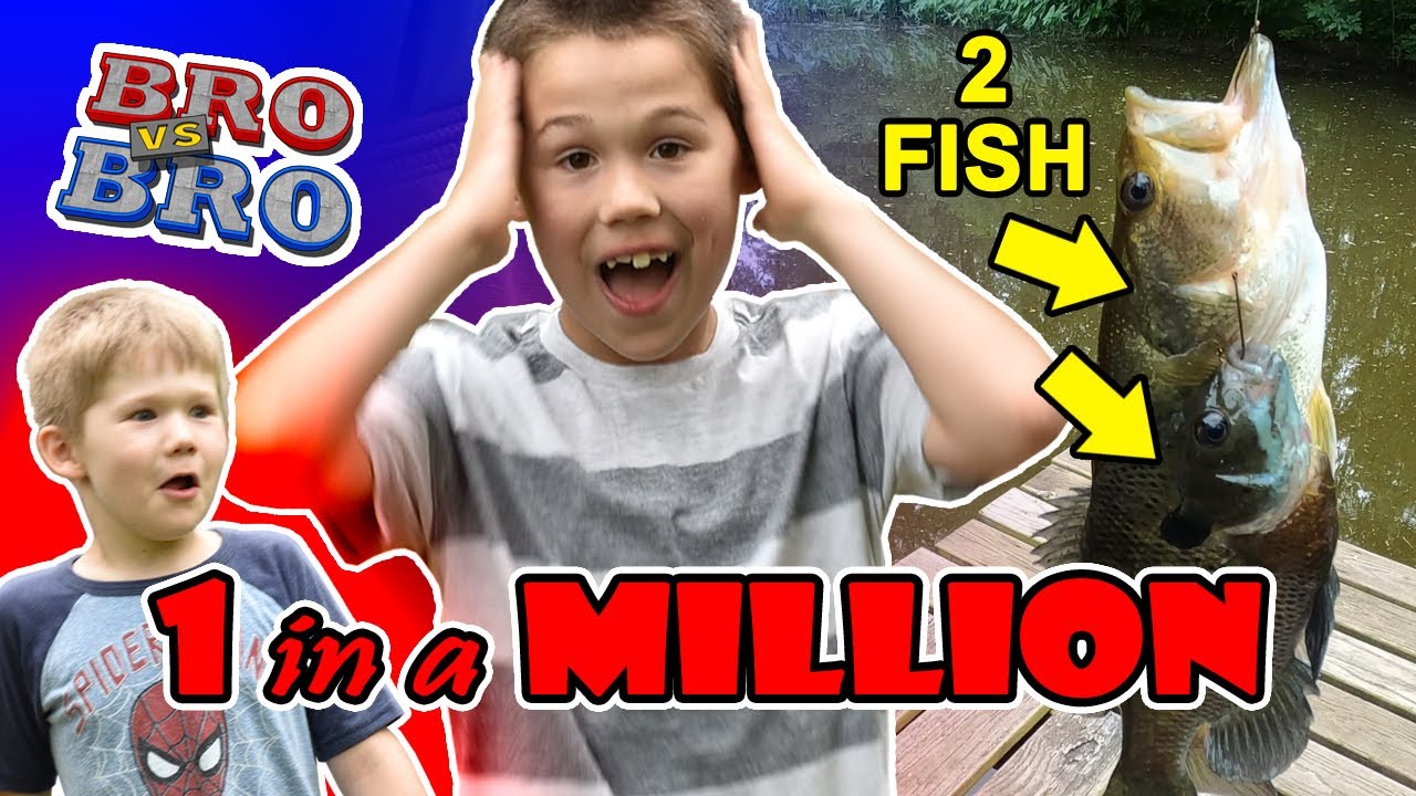 Boys Unbelievably Catch 2 FISH AT ONCE & Catch 6 FISH WITH 1 WORM! A ...