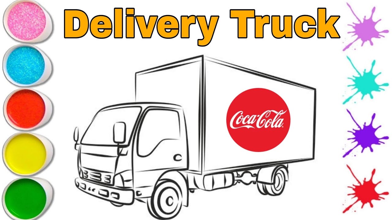 Truck Drawing, Colouring for kids, Toddlers | Basic Drawing for kids # ...