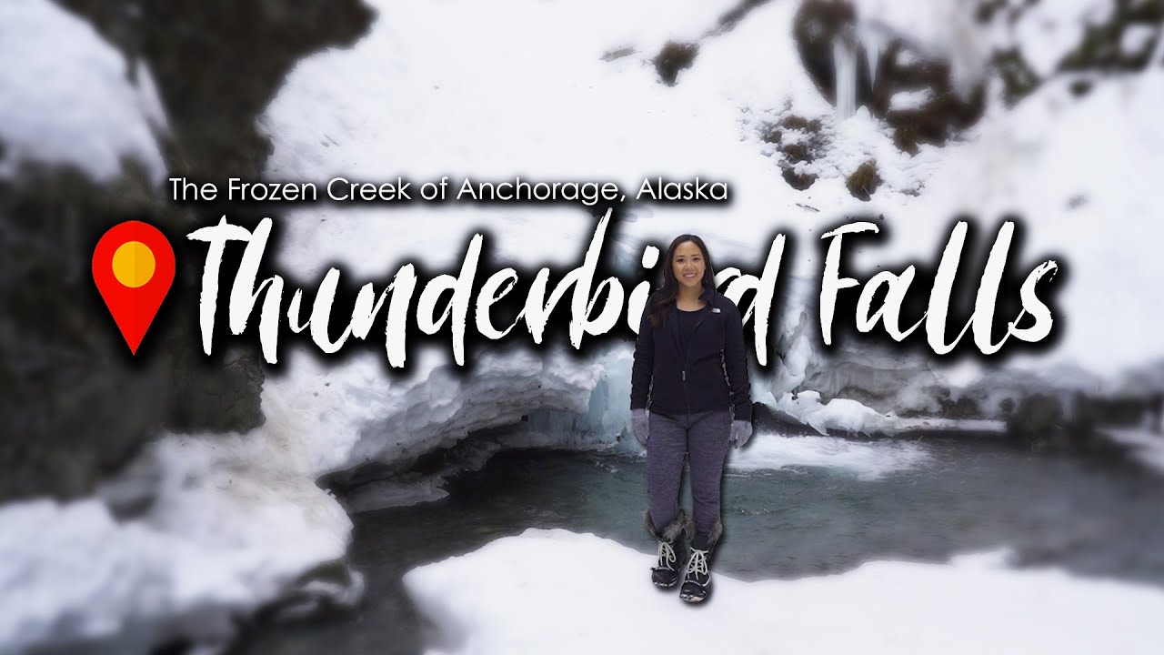 A Winter Walk in Alaska - Hiking Thunderbird Falls - YouTube