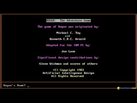 Rogue: the Adventure Game gameplay (PC Game, 1984) - YouTube