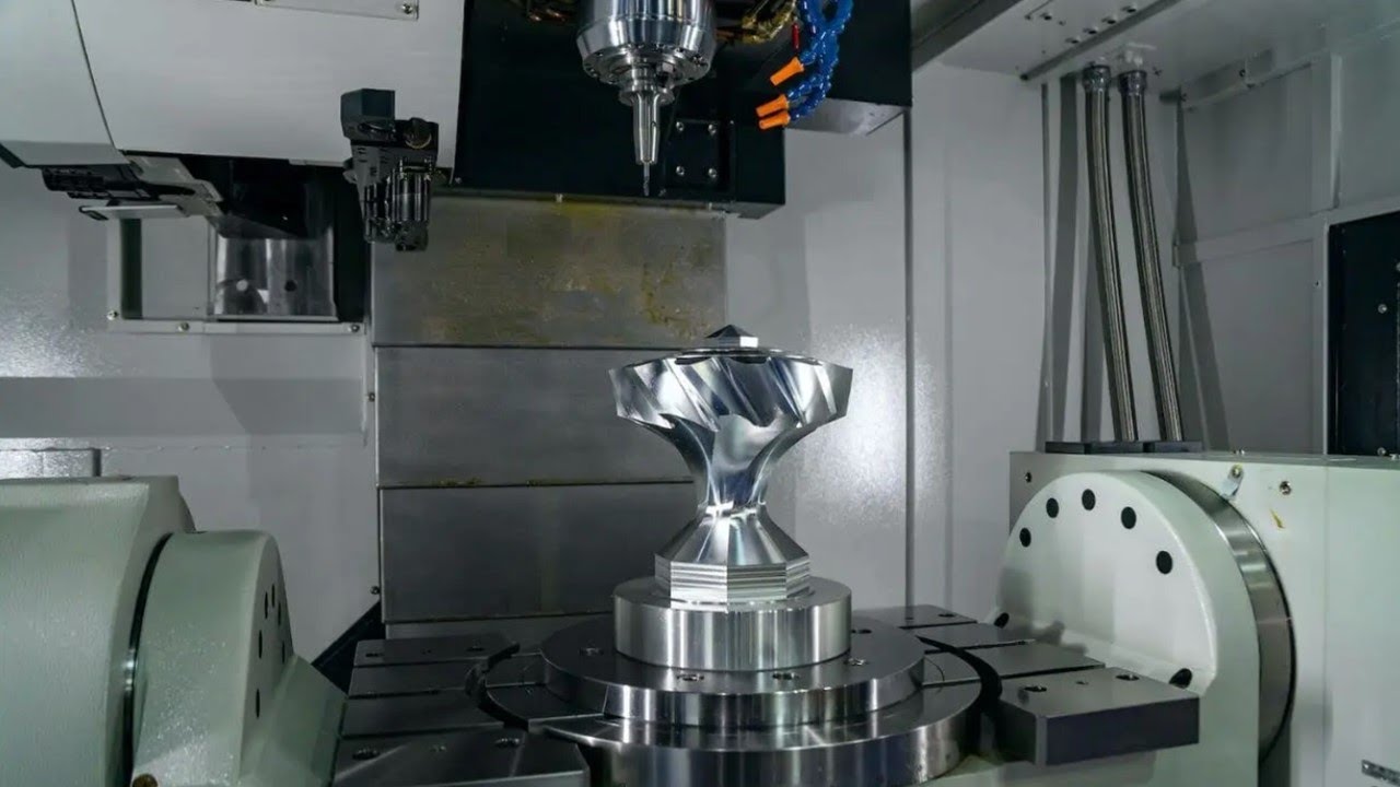 Extreme Fast CNC Machine Working Process Milling Machining-CNC 5 Axis ...