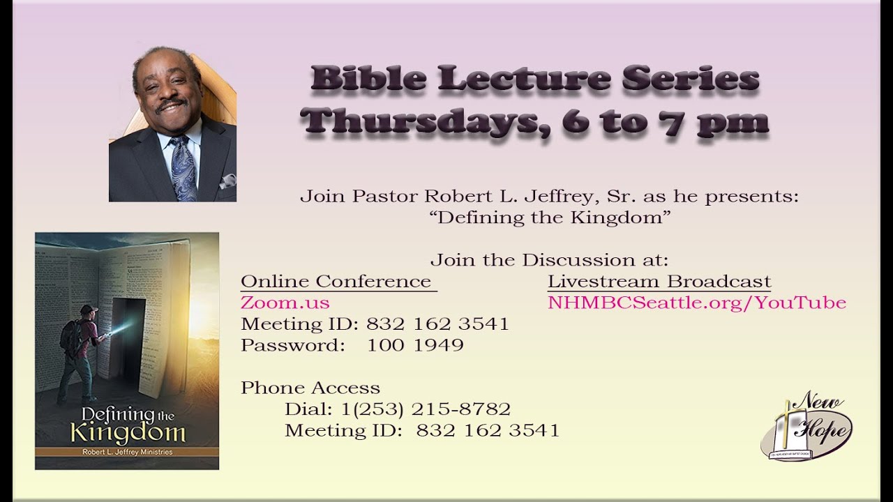 Bible Lecture Series 04.04.2024 - YouTube