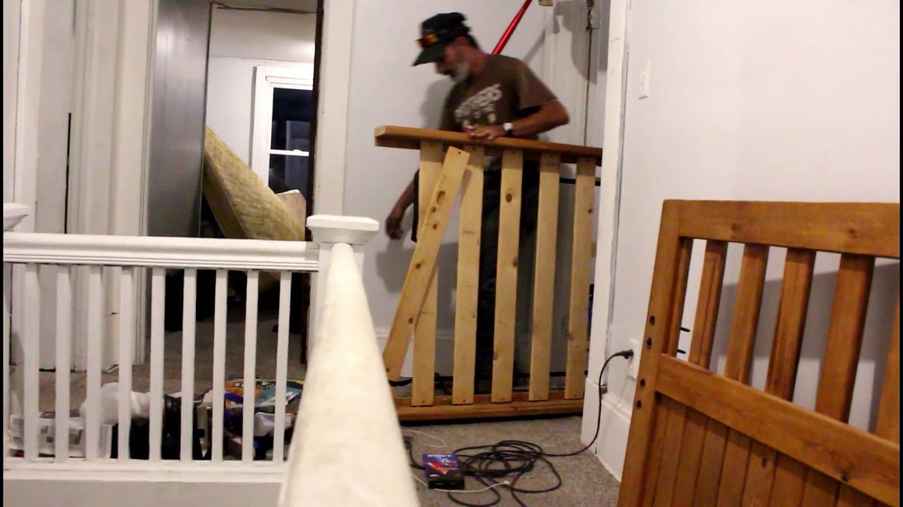 PSYCHO DAD DESTROYS BED & PUTS HOLE IN WALL! - YouTube