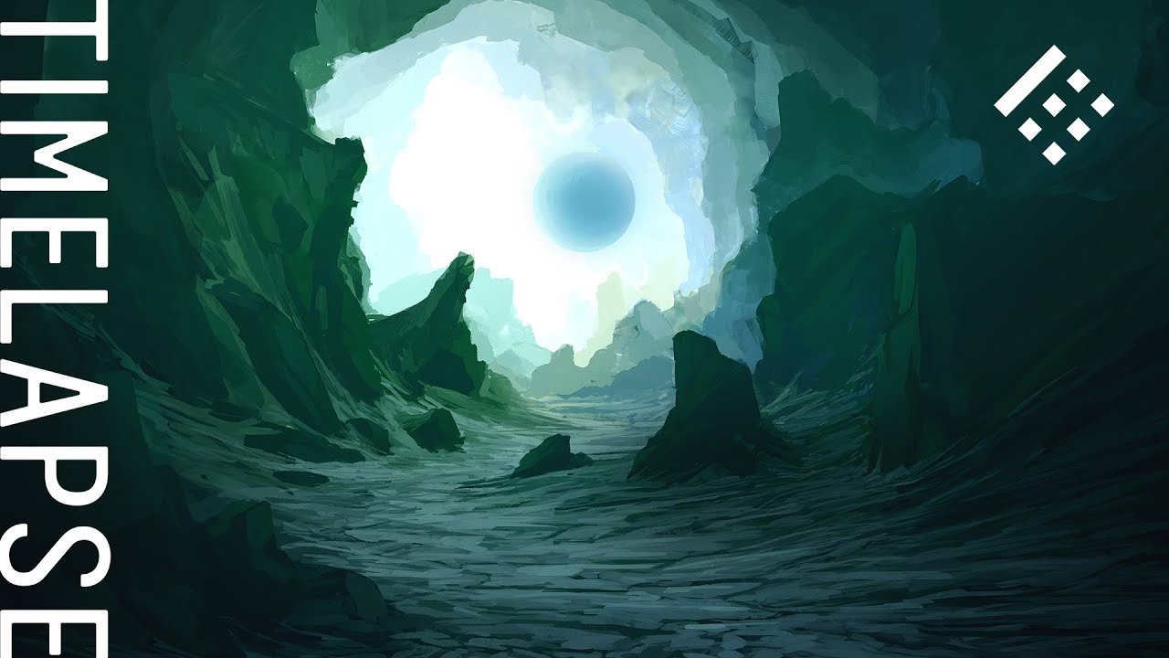Cave digital art // Timelapse - YouTube