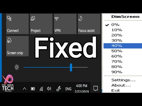 How to fix pc brightness bar is missing windows 10 |cant adjust screen ...