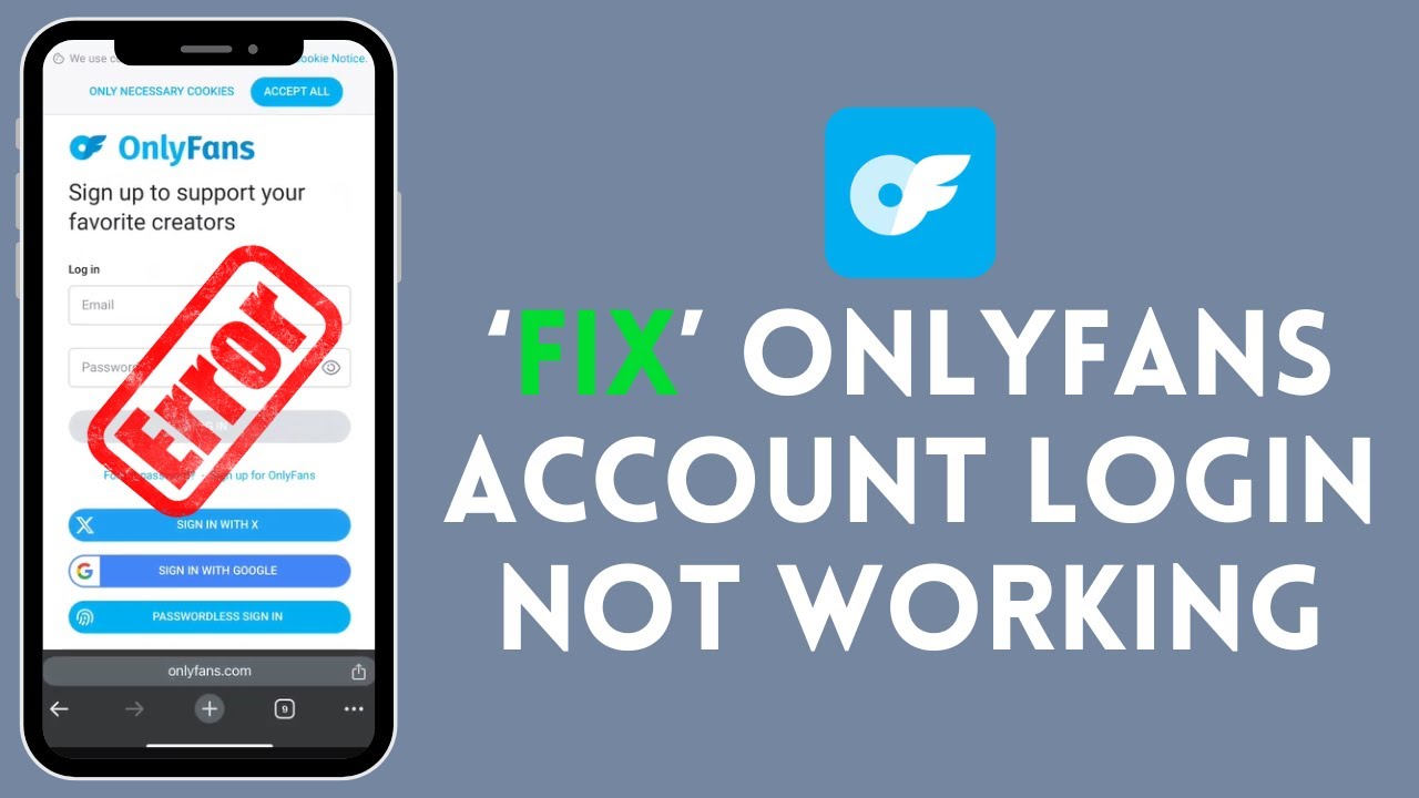 How to Fix Onlyfans Account Login Not Working 2024? - YouTube